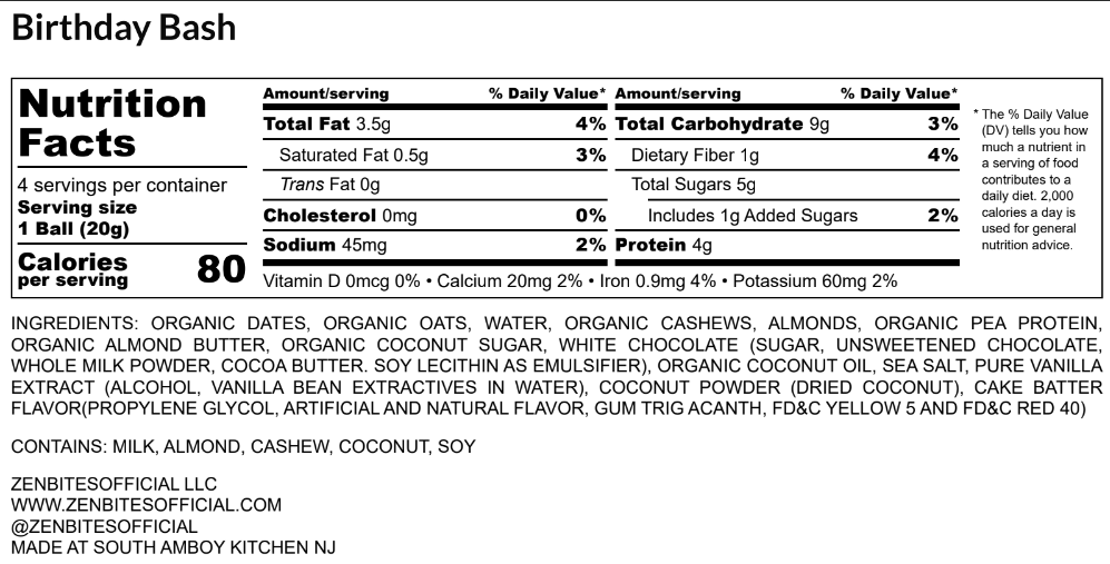 Birthday Bash – ZenBitesOfficial